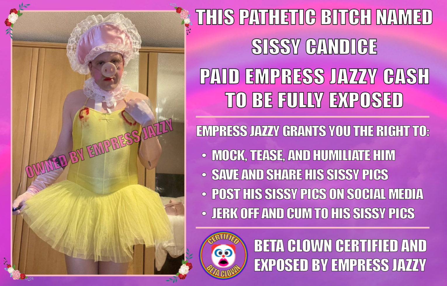 Sissy Candice Is May Loser Of The Month